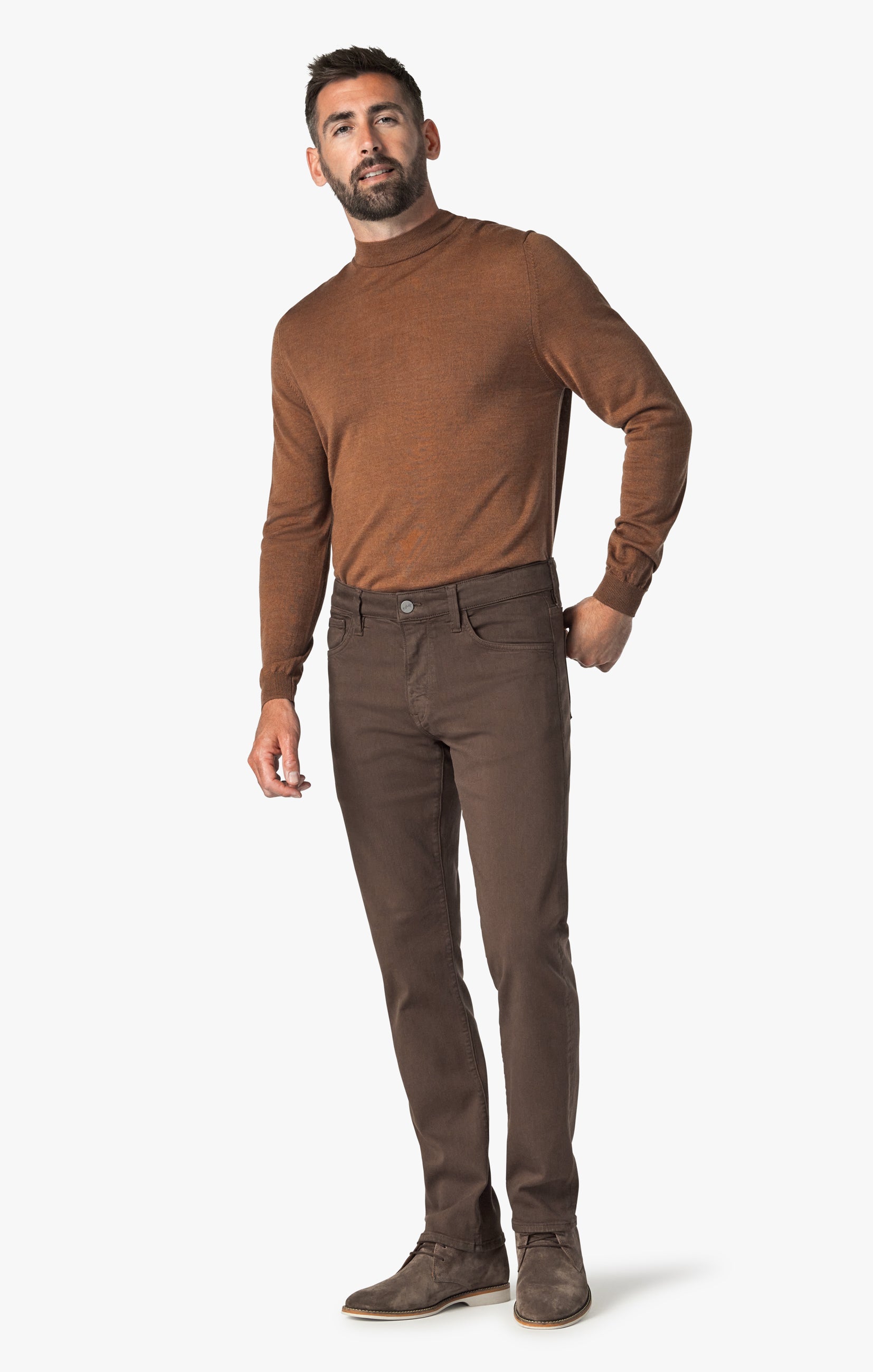 34 Heritage Cool Mid-Rise Tapered Leg Pants In Cafe Comfort – 34 ...